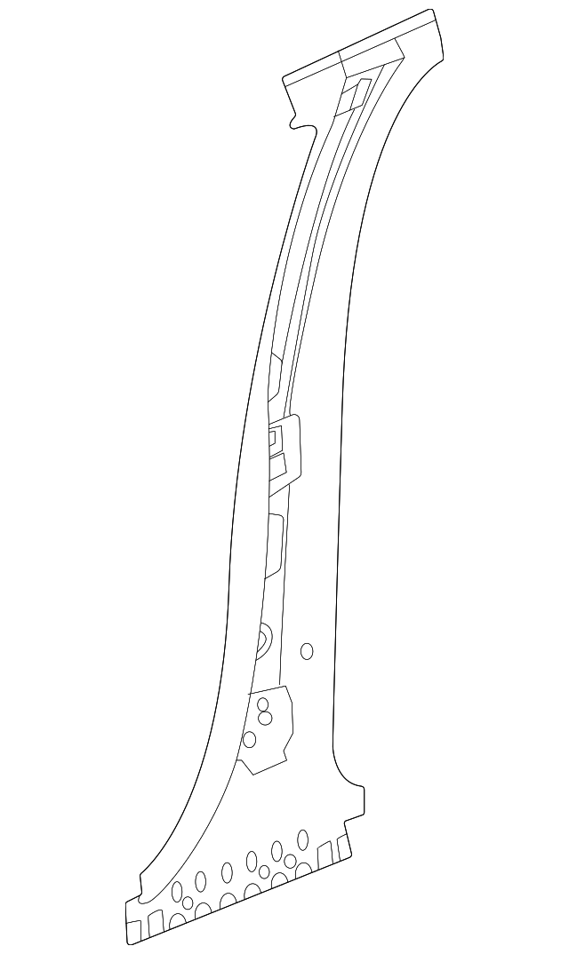 (Replaces 84607726) Passenger Side Center Pillar Outer Panel ...