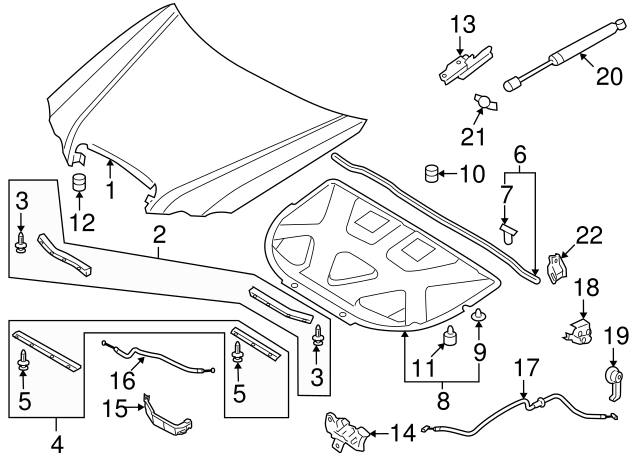 86437-3F500 - Front Seal 2007 Kia Amanti | Kia.Parts Store