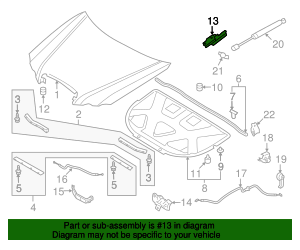 79110-3D000 - Hinge 2004-2009 Kia Amanti | Kia.Parts Store