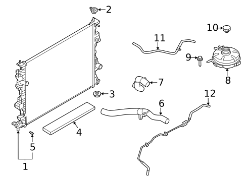 Radiator & Components for 2021 Ford Bronco Sport | Ford Parts Direct