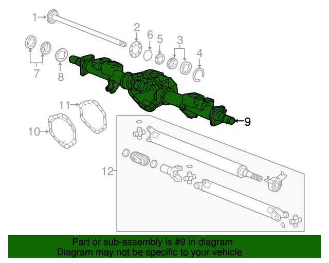 2015-2019 GM Rear Axle Housing 23445884 GM | GMPartsDirect.com