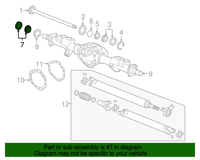 2011-2020 GM Inner Bearing 25855295 | TascaParts.com