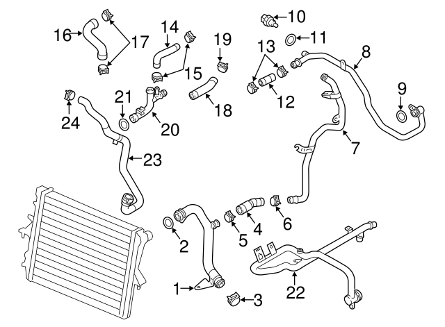 2009-2023 Audi Temp Sensor 059-919-523-F | TascaParts.com