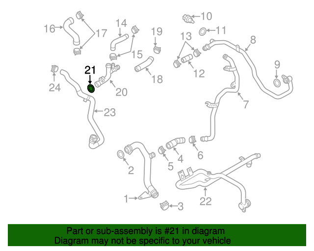 N-903-653-04 - Tube O-Ring 2009-2024 Audi | Audi OEM Parts