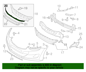 2011-2013 Hyundai Elantra Chrome Strip 86562-3X200 | QuirkParts