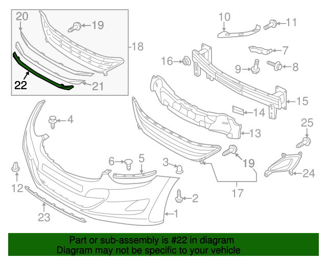 2011-2013 Hyundai Elantra Chrome Strip 86564-3X200 | QuirkParts
