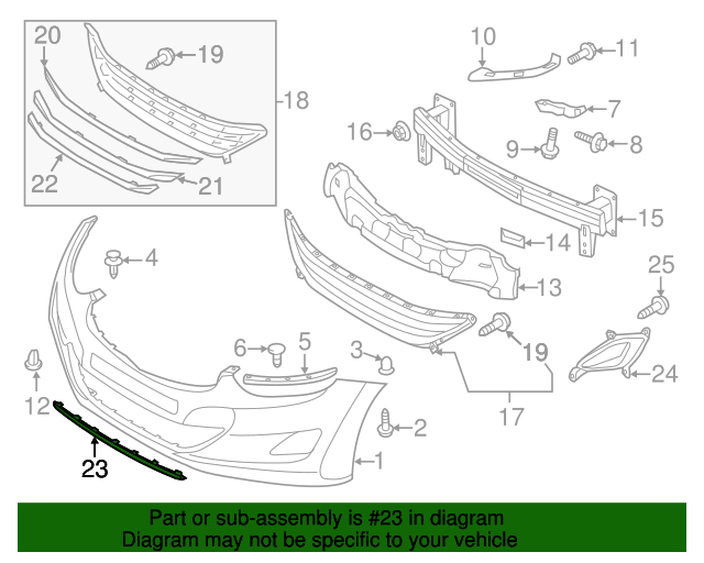 86591-3X000 - Valance Panel 2011-2013 Hyundai Elantra | AutoNationParts.com
