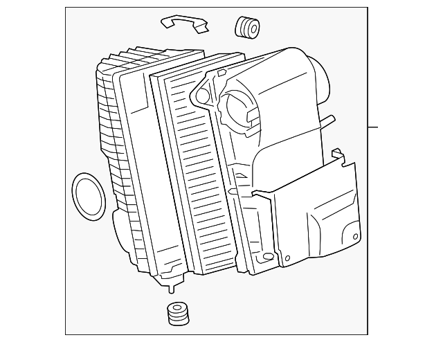 2006-2008 Volkswagen Touareg Air Cleaner Assembly 7L6-129-607-AL | OEM ...