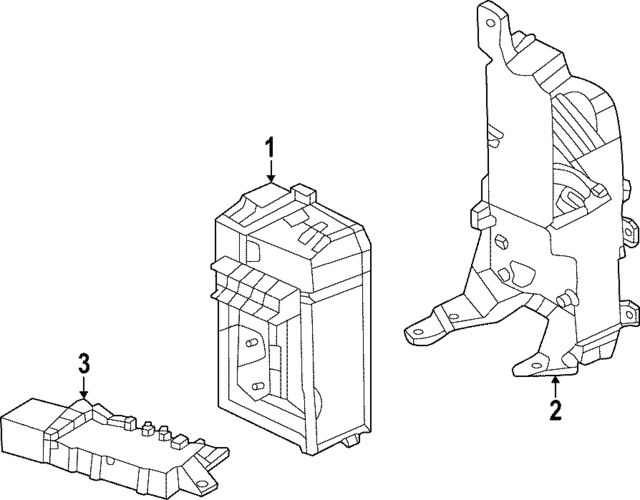 Genuine OEM Fuse & Relay Box Bracket | 206-545-05-00 | Fits Select 2022 ...