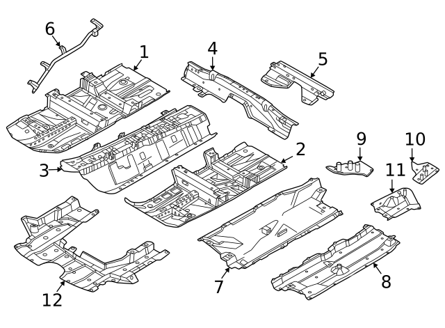 74814-6RR0A - Under Cover - 2021-2023 Nissan Rogue | Nissan OEM Parts ...