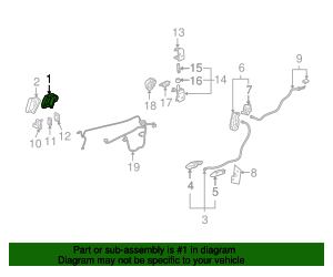 2004-2013 GM Door Latch Exterior Release Switch 22751230 GM ...