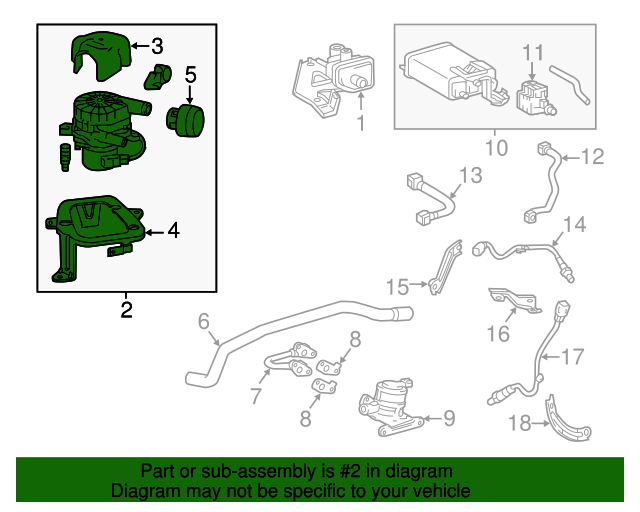 2012-2023 Toyota Tacoma Air Pump 17600-0C040 | Toyota Parts Center