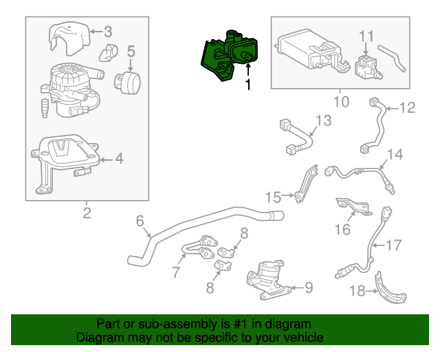 25805-0C010 - Air Switch Valve - 2016-2021 Toyota Tacoma | Lithia ...