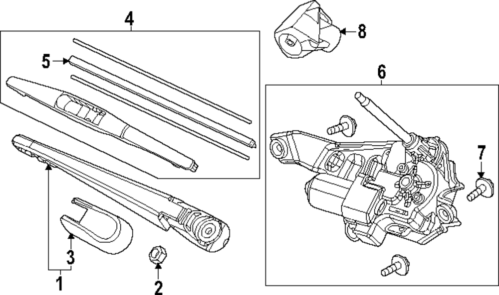 76700-3A0-A01 - Wiper Motor 2023-2025 Honda CR-V | Honda Parts Online