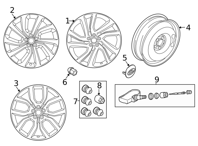 Genuine OEM Wheel Nut Part# LR001381 Fits 2008-2023 Land Rover: Up To ...