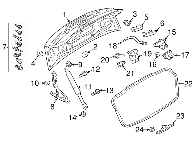 8V7-827-552-A - Strut 2015-2019 Audi | Audi OEM Parts