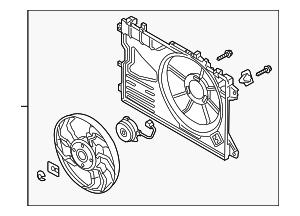 Mazda Fan Assembly MA3115168 Radiator Cooling Fan For Mazda CX-9 2016 ...