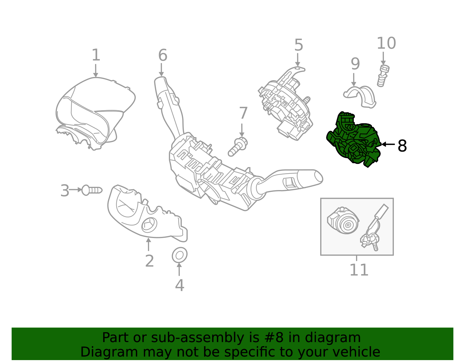 81910-J9110 - 2018-2024 Hyundai - Ignition Switch | Conicelli Hyundai