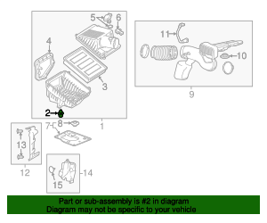 2014-2020 GM Air Cleaner Fastener 22845991 GM | GMPartsDirect.com