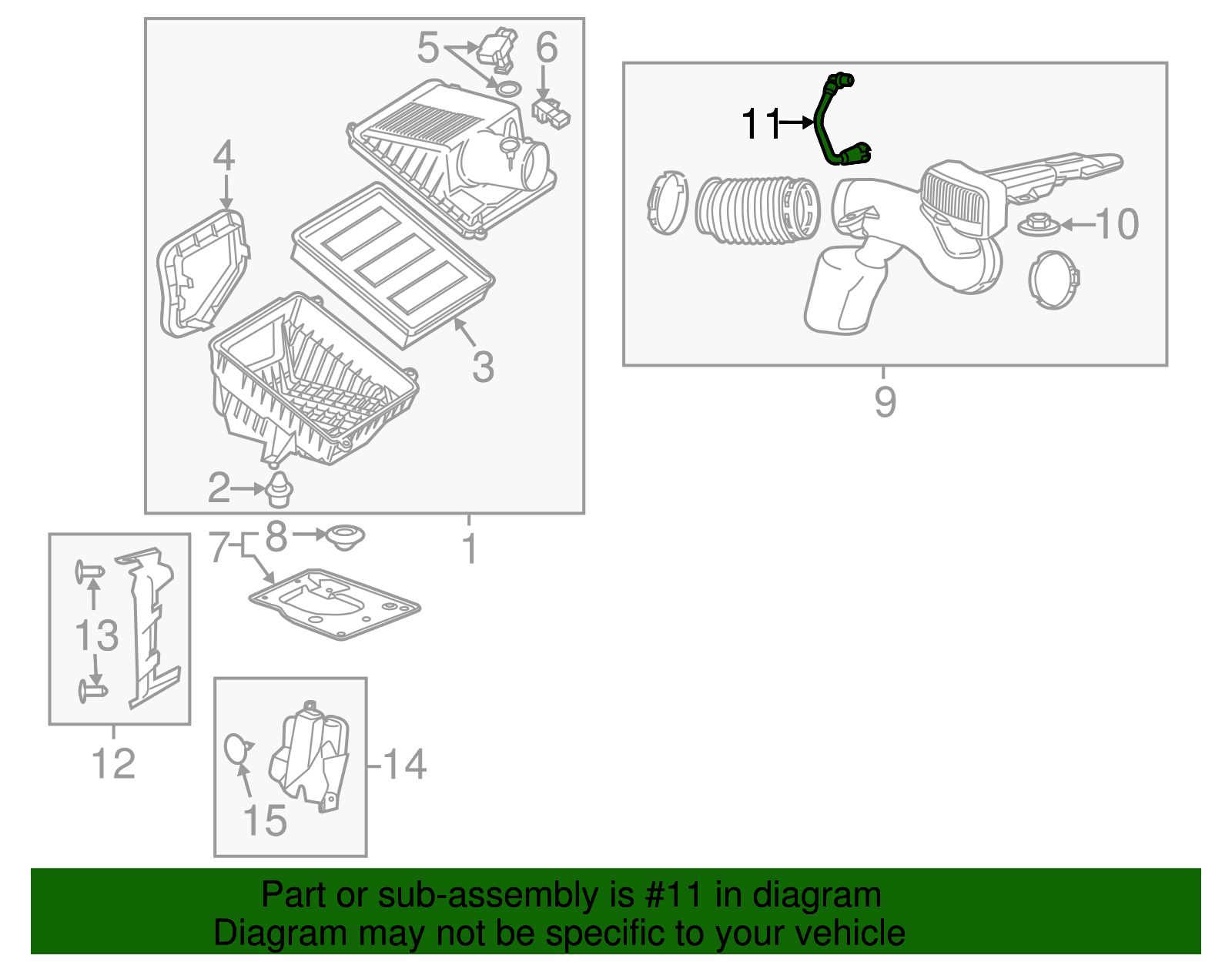 2015-2019 GM Positive Crankcase Ventilation (PCV) Tube 12609373 | Shop ...