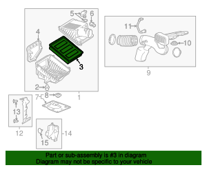 2017-2020 GM Air Filter 23349854 GM | GMPartsDirect.com