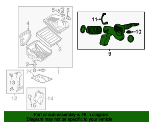 2016-2019 GM Air Cleaner Outlet Duct 23433912 GM | GMPartsDirect.com