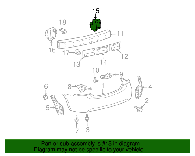 2007-2012 Toyota Yaris Mount Arm 52015-52070 | Toyota Parts Center