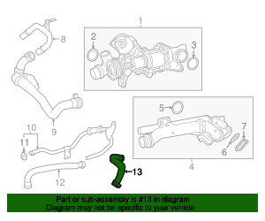 2016-2019 Infiniti Lower Hose 21308-HG00A | Genuine Infiniti Parts