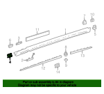 001-991-34-71 - Rocker Molding Front Mount 2014-2020 Mercedes-Benz ...