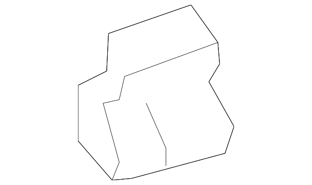 222-694-09-38 - Rocker Molding Rear Support 2014-2020 Mercedes-Benz ...