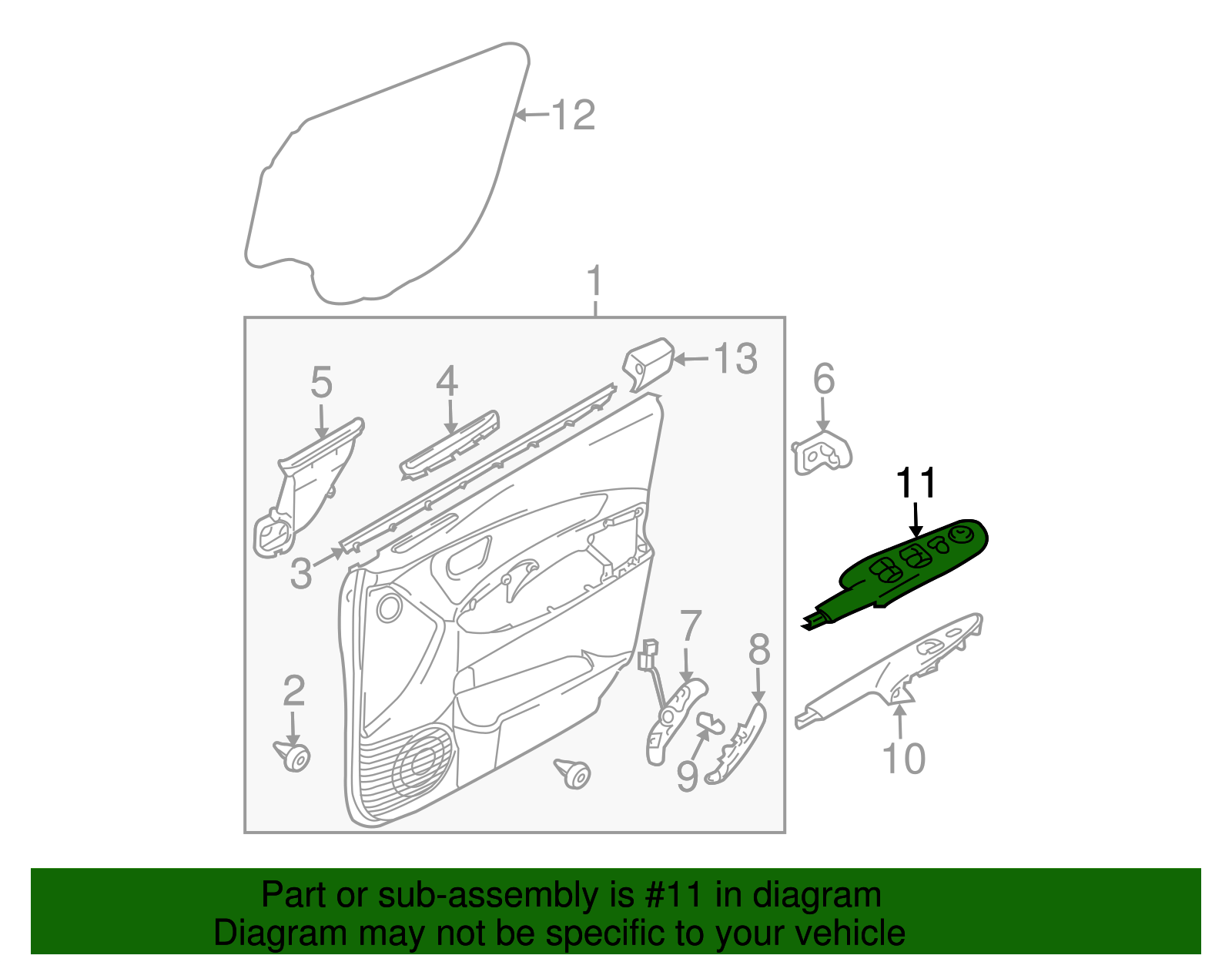 Genuine Switch Assembly for 2005 Hyundai Tucson | Part# 93570-2E200-DD ...