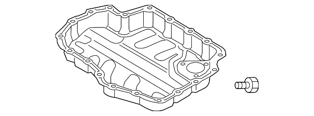 2016-2018 Audi A3 Sportback e-tron Oil Pan 04E-103-602-H | TascaParts.com