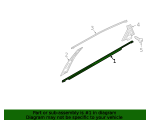 83210-L1000 - Door Belt Molding 2020-2023 Hyundai Sonata ...