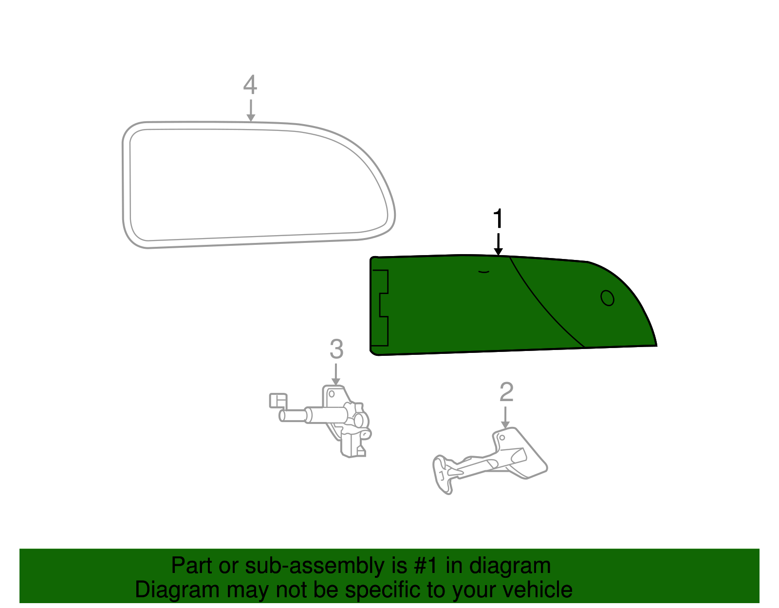 2008-2020 Mopar Side Glass 5109653AH | Mopar Parts Canada