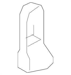 2016-2019 Chevrolet Cruze Rear Bumper Lower Fascia Bracket 23422559 ...