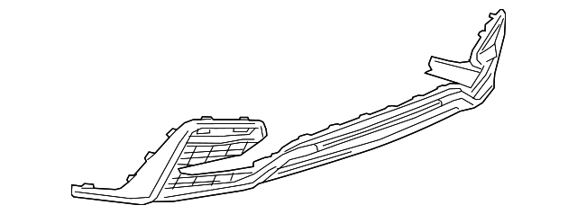 2016-2019 Chevrolet Cruze Rear Lower Bumper Cover 23403036 GM ...