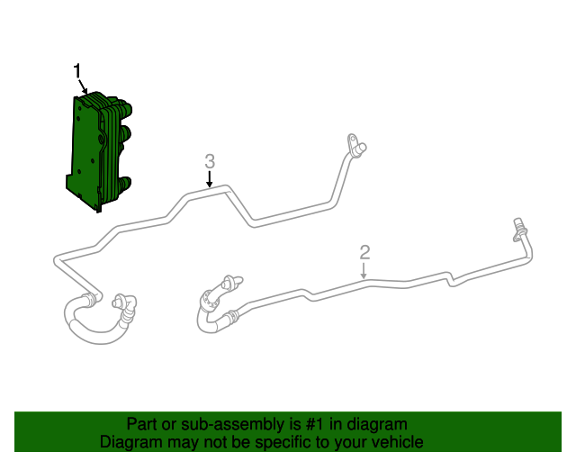 2015-2020 Mercedes-Benz Oil Cooler 099-500-25-00 | Mercedes-Benz Parts