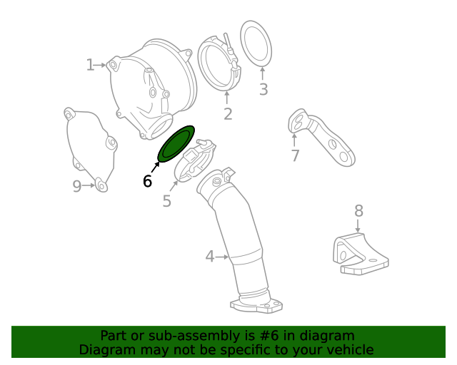 2017-2024 GM Exhaust System Front Gasket 12672822 GM | GMPartsDirect.com