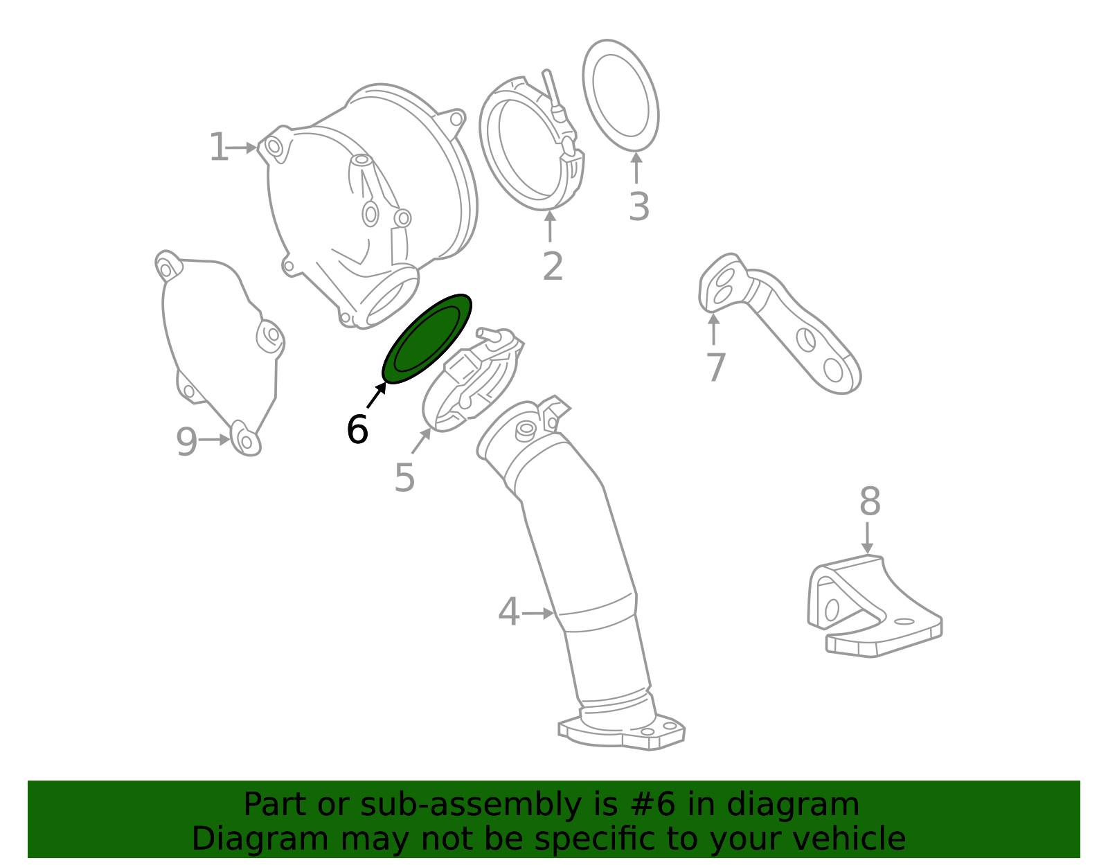 2017-2025 GM Exhaust System Front Gasket 12672822 | OEM Parts Online