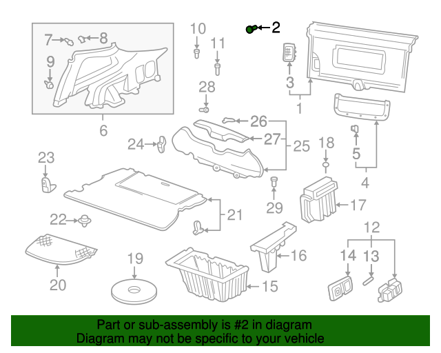 90671-S0D-003ZQ - Partition Panel Clip 2000-2016 Honda | Honda Parts Online