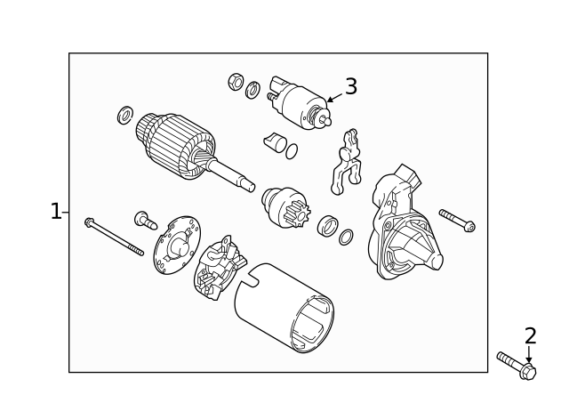 36100-2B510 - Starter Motor 2015-2021 Hyundai | AutoNation Parts
