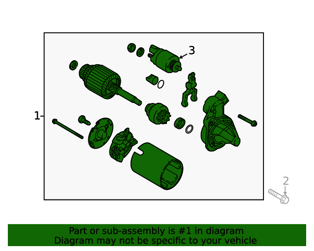 36100-2B510 - Starter Motor 2015-2021 Hyundai | AutoNation Parts