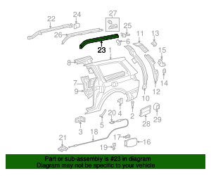 68304-08031 - Center Rail - 2005-2010 Toyota Sienna | Sparks Parts