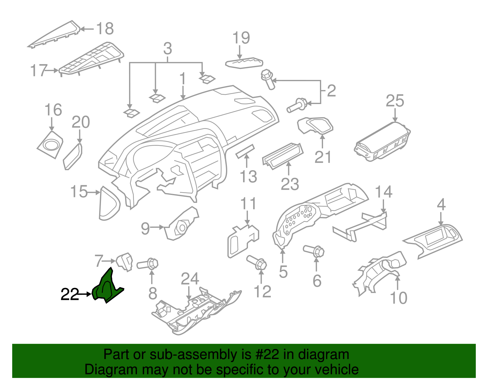 2012-2017 Audi Air Outlet 8T1-820-901-H-GIF | Audi OEM Parts Guy