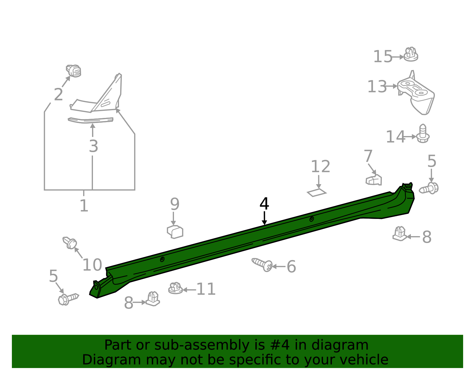 2018-2022 Toyota C-HR Rocker Molding 75850-10041 | Toyota Parts Center