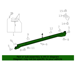 75860-10041 - Rocker Molding - 2018-2021 Toyota C-HR | OEM Genuine ...