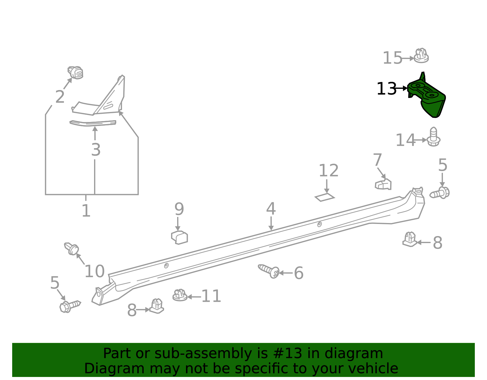 2018-2022 Toyota C-HR Deflector 65631-10010 | Toyota Parts Center