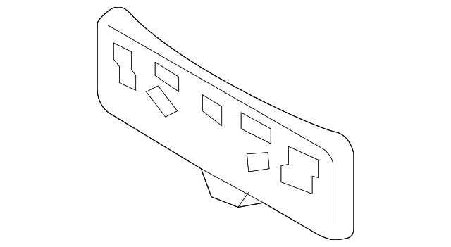 96210-5UB0A - License Bracket 2016-2017 Infiniti QX50 | Infiniti ...