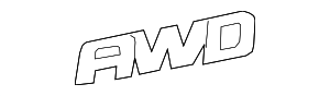 2006-2024 Chevrolet Chrome "AWD" Nameplate (Replaces Part Number ...