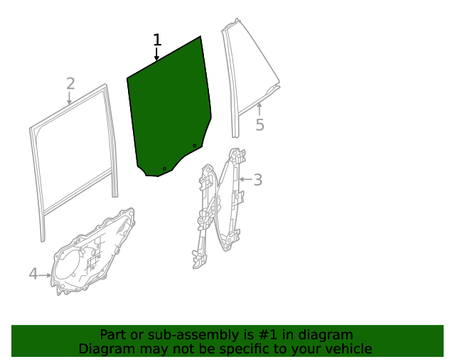 Genuine Movable Glass for 2018-2021 Land Rover Range Rover | Land Rover ...
